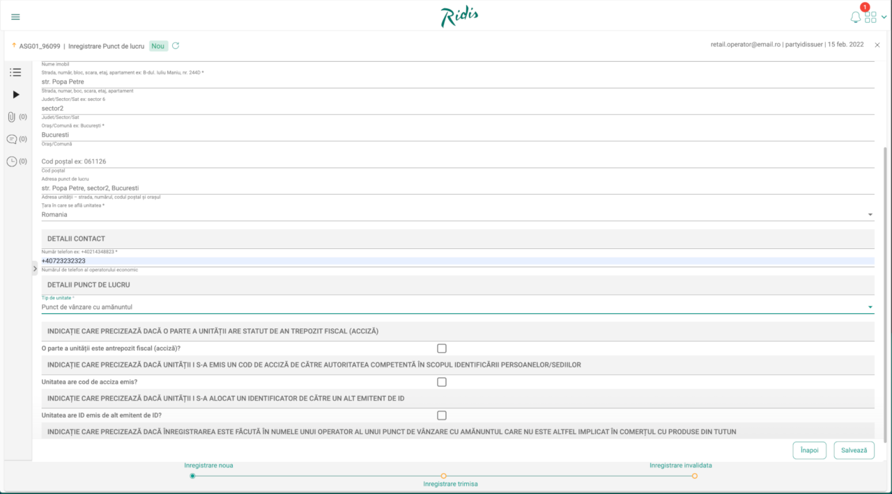 Manual utilizare operatori | ridis.ro