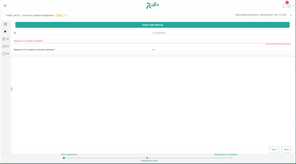 User manual | ridis.ro