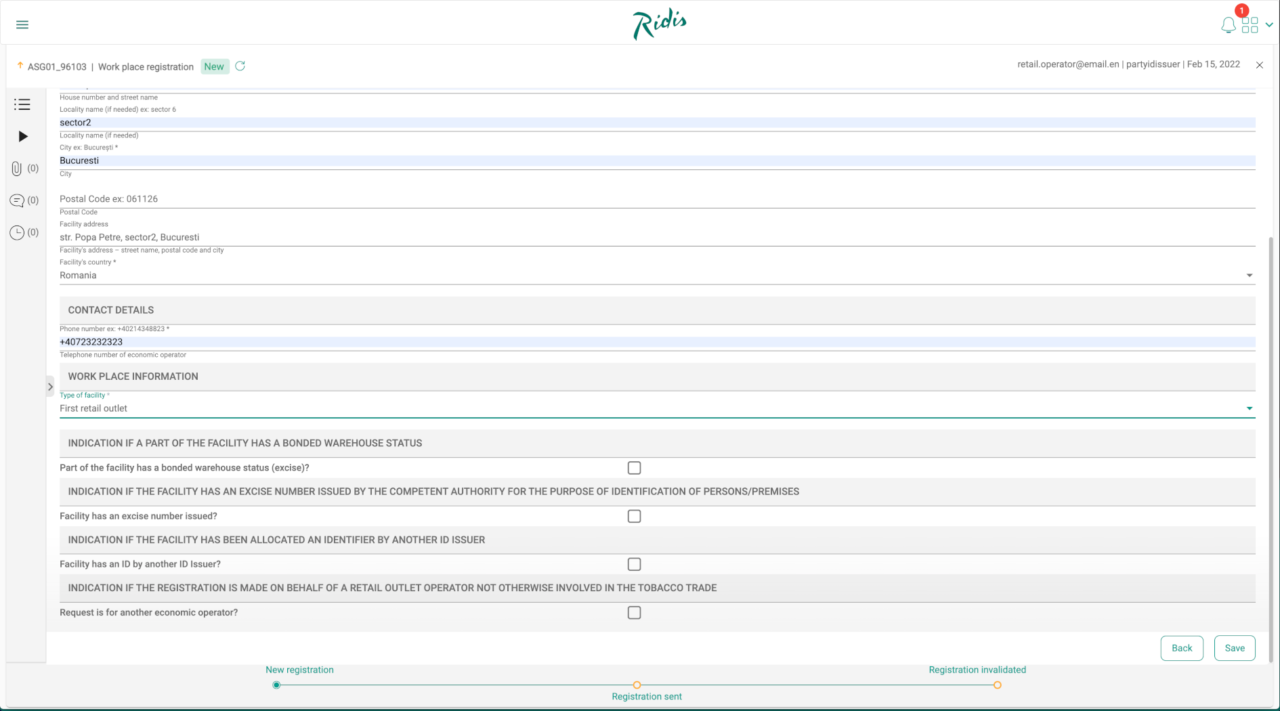 User manual | ridis.ro