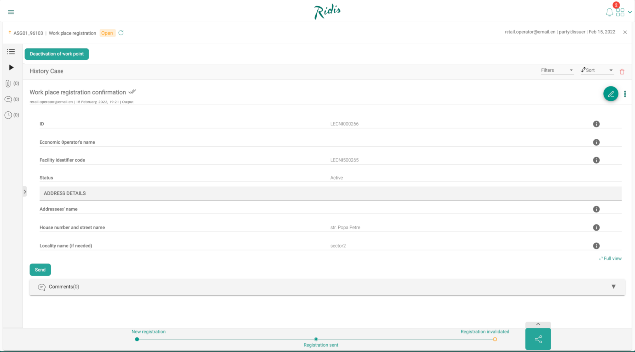 User manual | ridis.ro