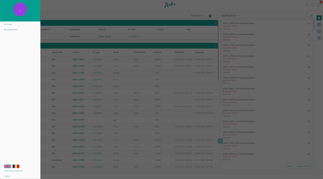 User manual | ridis.ro