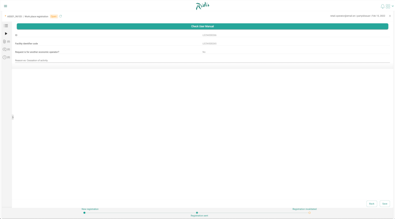 User manual | ridis.ro